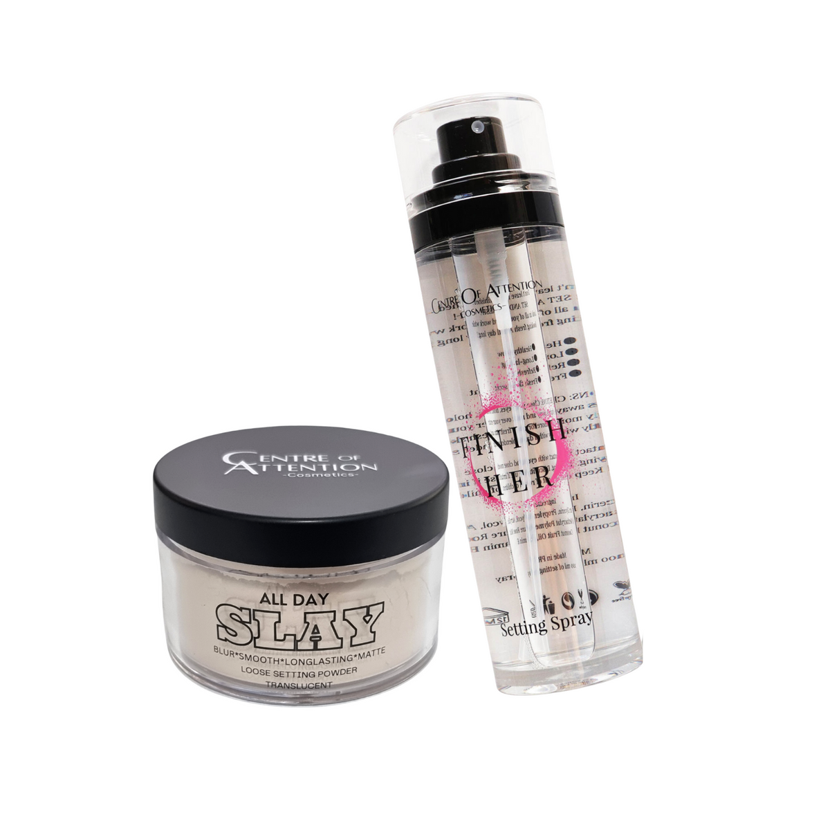 Dynamic Base Duo- Finish Her Setting Spray + All Day Slay Setting Powd ...